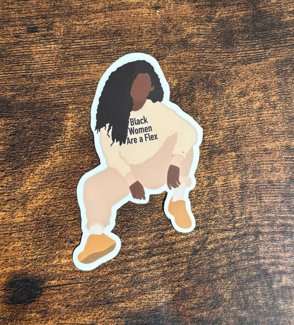 Black Girl Magic Vinyl Sticker – Warm Pages