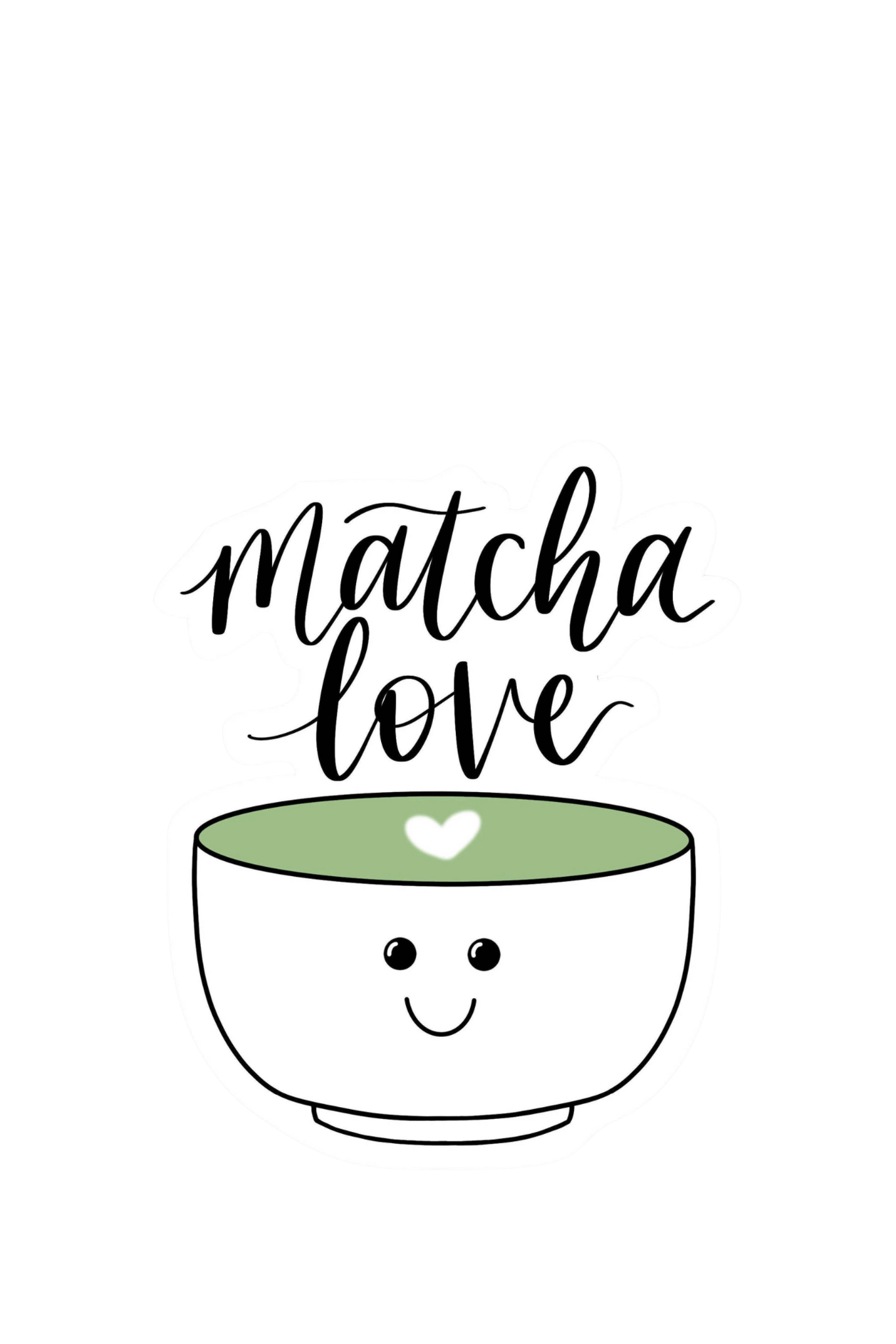 Matcha Love Sticker – Warm Pages